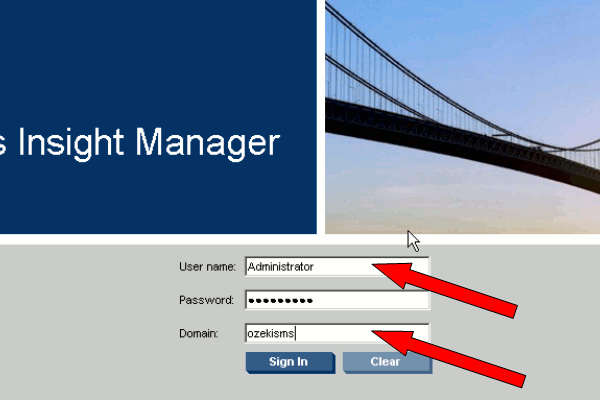 Setup instructions for sending SMS from HP Systems Insight Manager